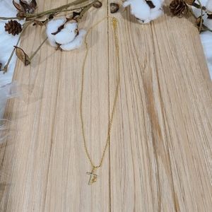 Jewelry | Newpretty Double Cross Charm Clavical Necklace In Gold With ...